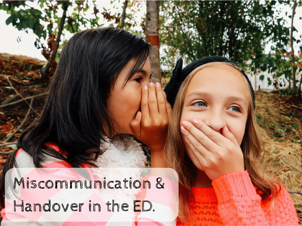 Chinese Whispers: Miscommunication and Handover - St Emlyn's