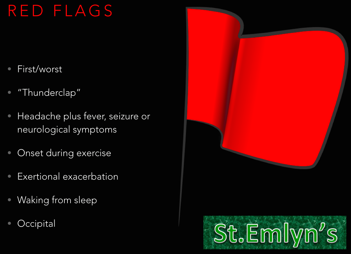 Headache: Headache Red Flags