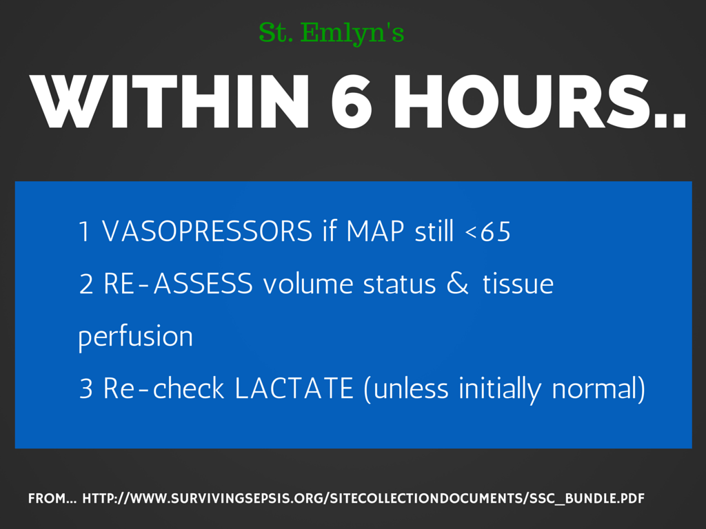 Sepsis Guidelines: EGDT without the "G"?
