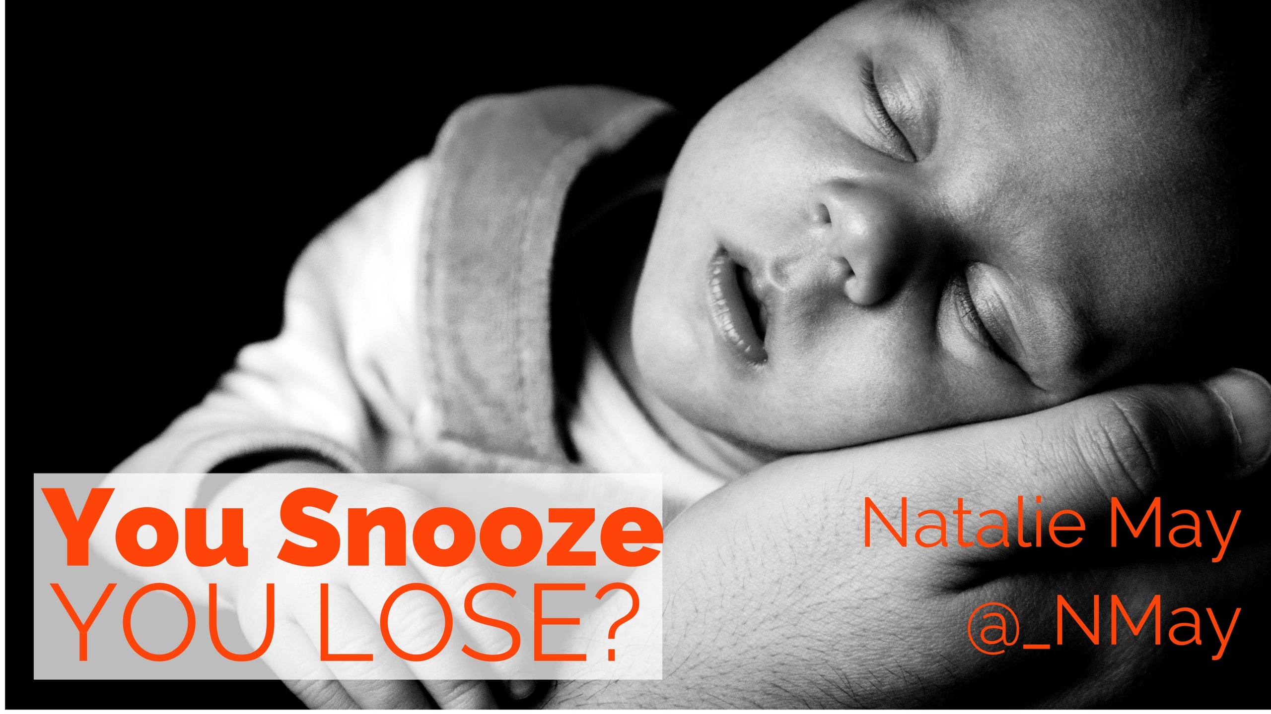 You Snooze, You Lose? #smaccUS The Child with Altered Consciousness