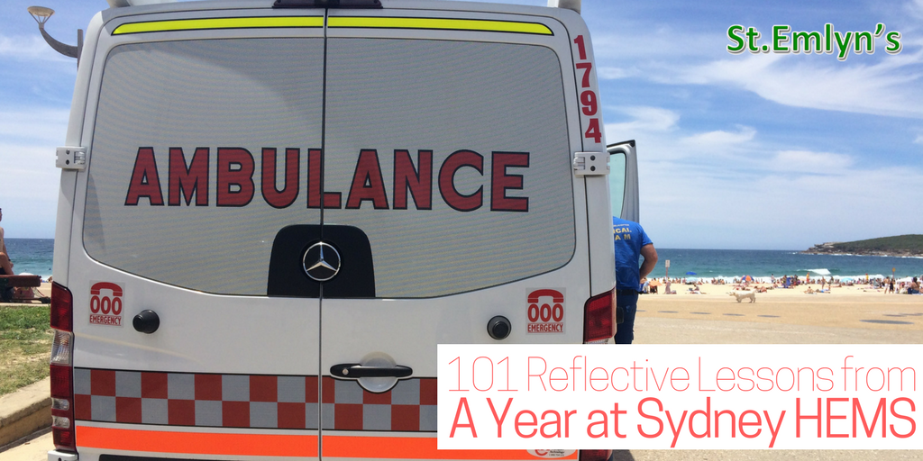 101 Reflective Lessons from a Year with Sydney HEMS. Part Four: More ...