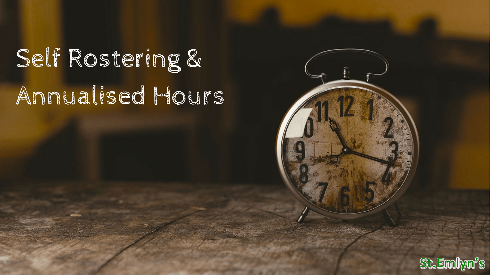 Self-Rostering and Annualised Hours (or How to Keep Everyone Happy All ...