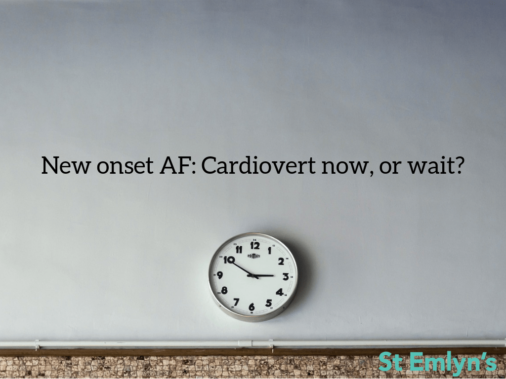 JC: Should we rapidly cardiovert AF in the ED? St Emlyn's
