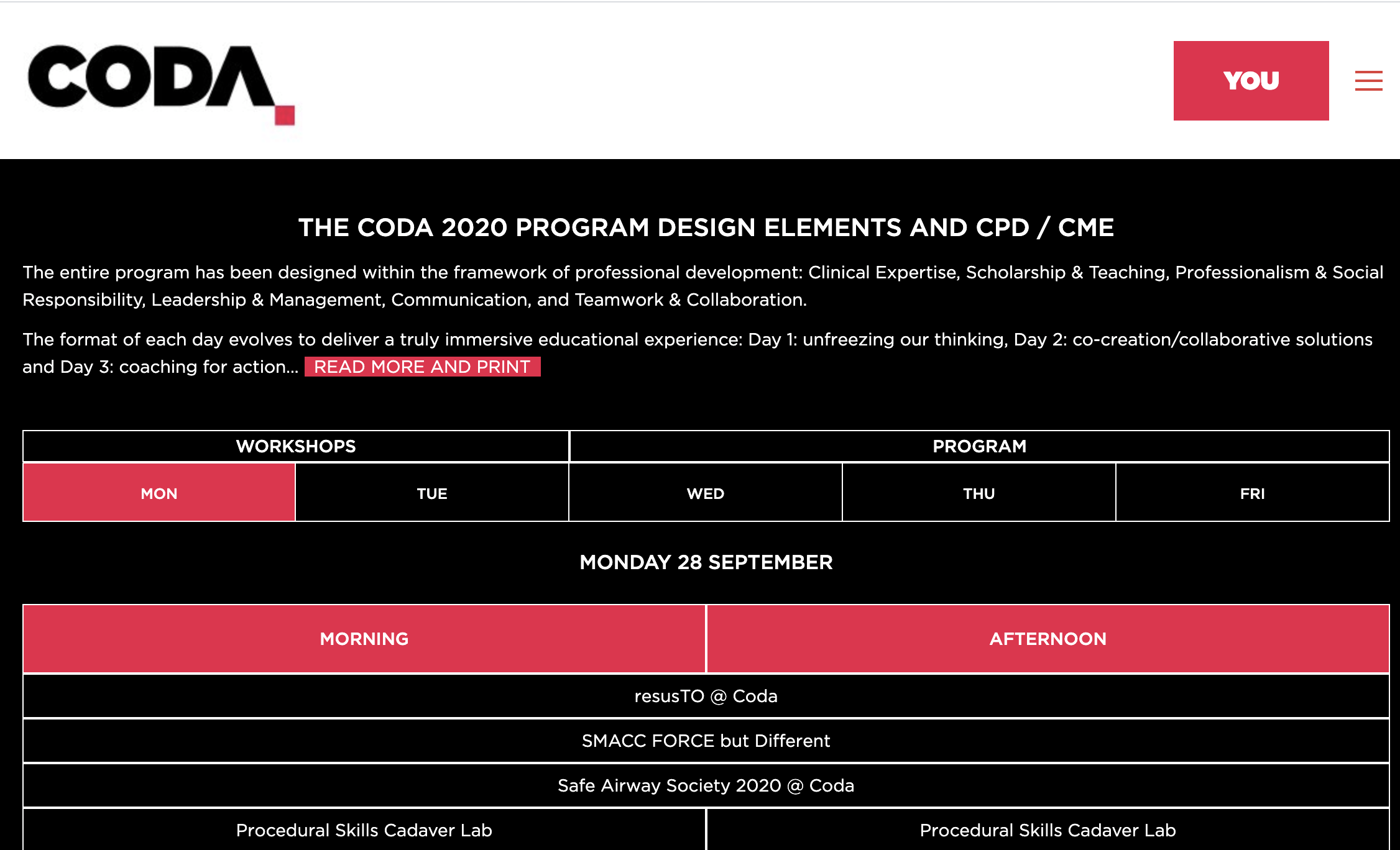 CODA update (the program is out). St Emlyn's
