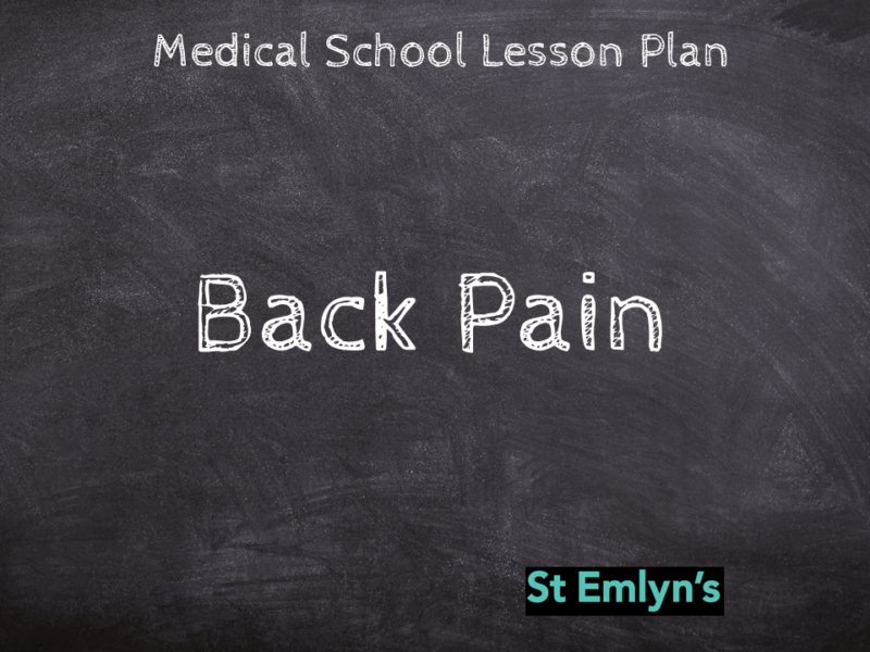 Medical School Lesson Plan Library • St Emlyn's