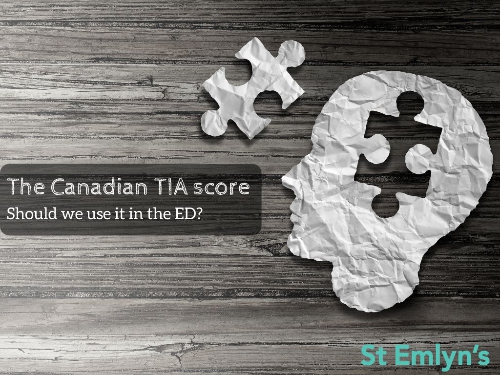 JC: Canadian TIA risk score. St Emlyn's
