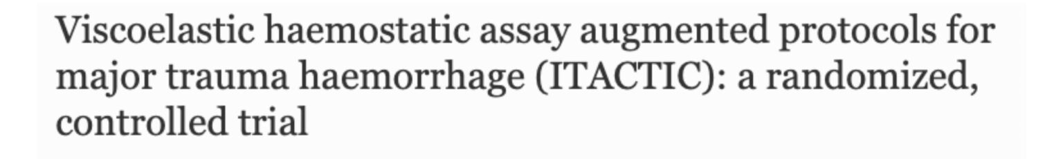 Top 10 Trauma Papers for Trauma UK conference. 2020-2021. St Emyln's ...