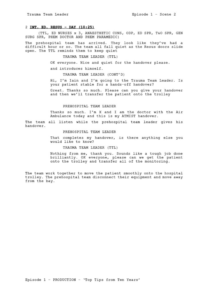 Top Tips from Ten Years of Trauma Team Leadership • St Emlyn's