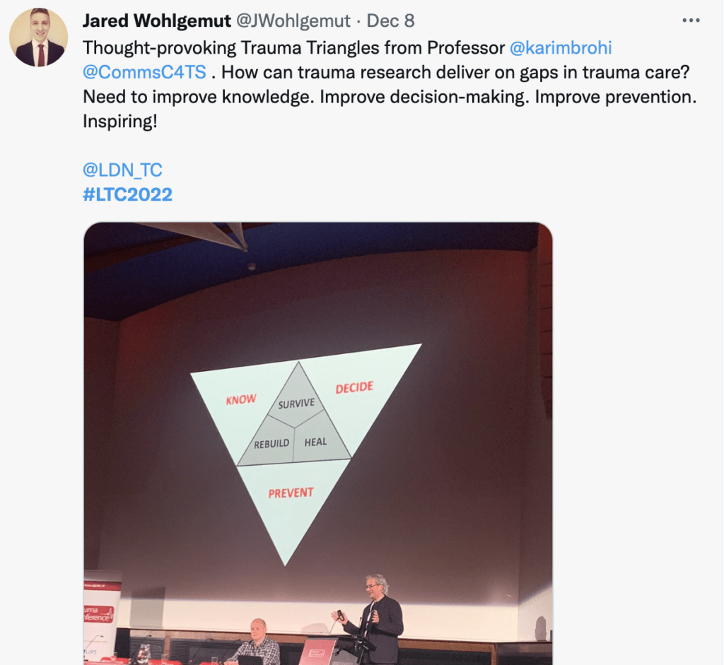 What did we learn at the London Trauma Conference 2022? - Part One • St ...